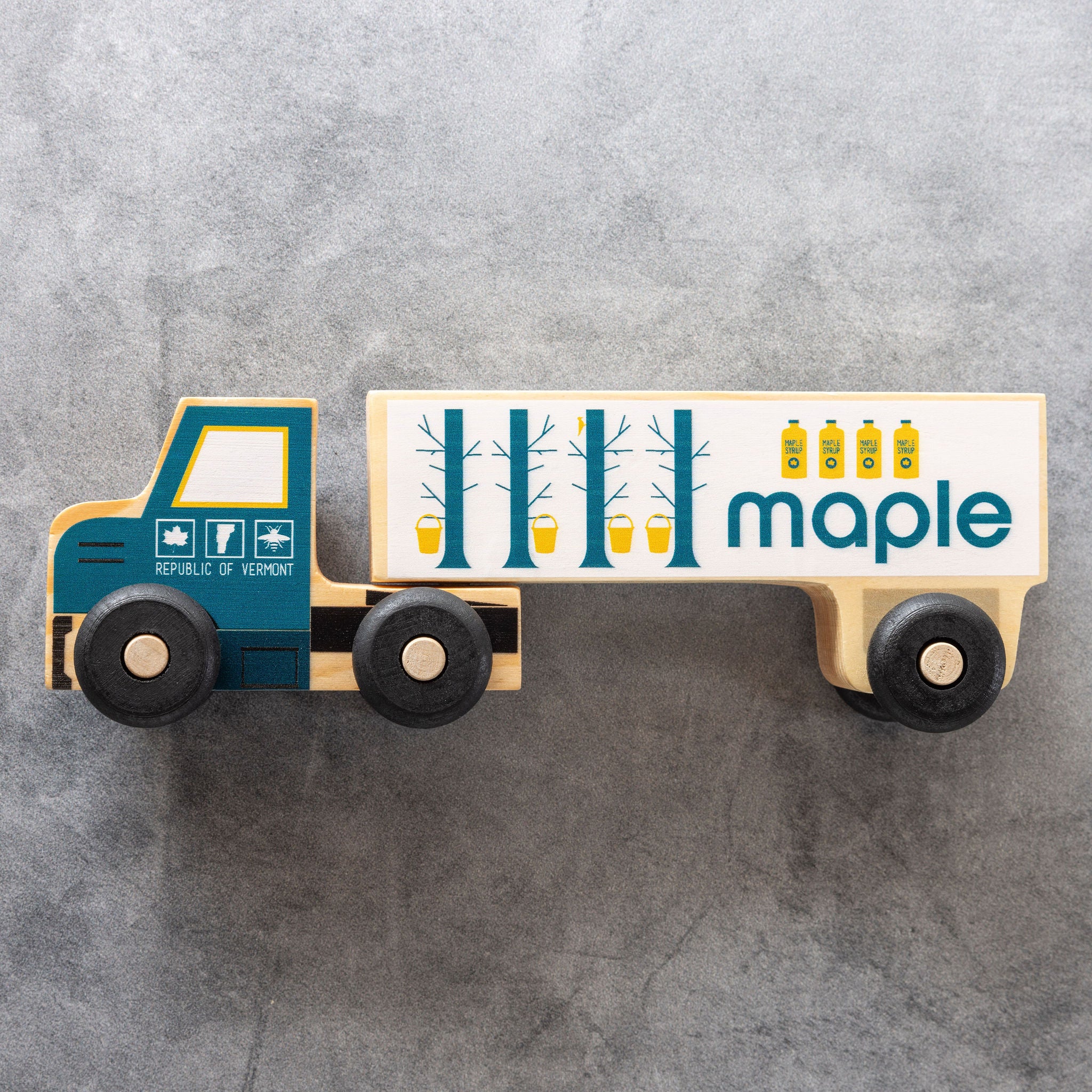 Handmade Wood Semi-Truck