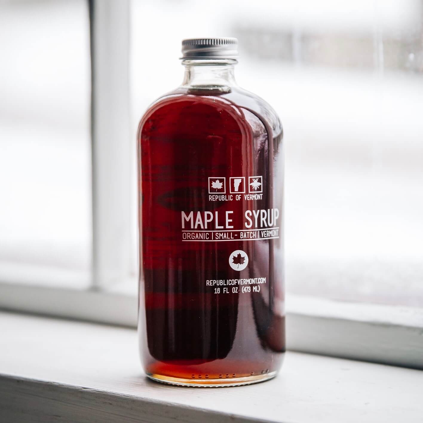 Organic Vermont Maple Syrup - 16oz Bottles